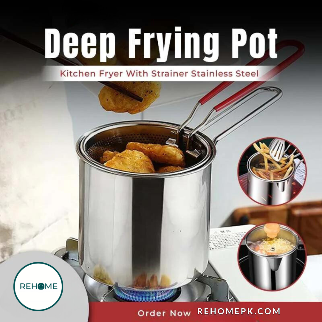 Deep Frying Pot Kitchen Fryer - (IMPORTED) – REHOME